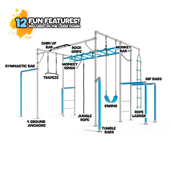 Jungle Gyms Australia – Kids Jungle Gyms - Growplay Monkey Bars Australia