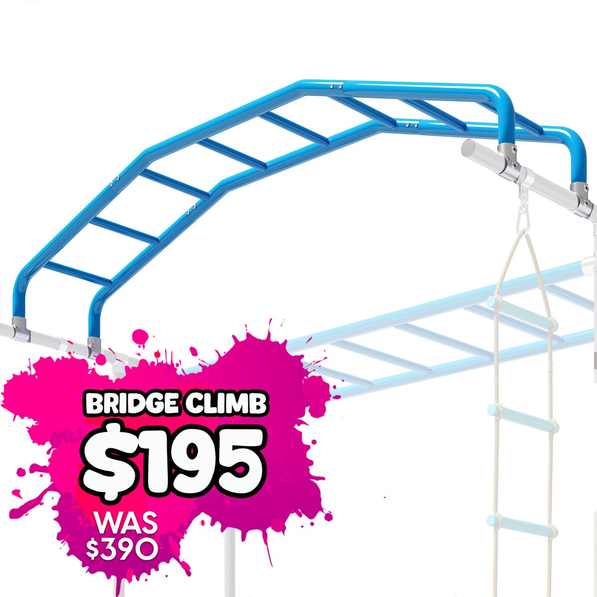 Monkey Bridge for Monkey Bars | Monkey Bar Accessories - Growplay ...