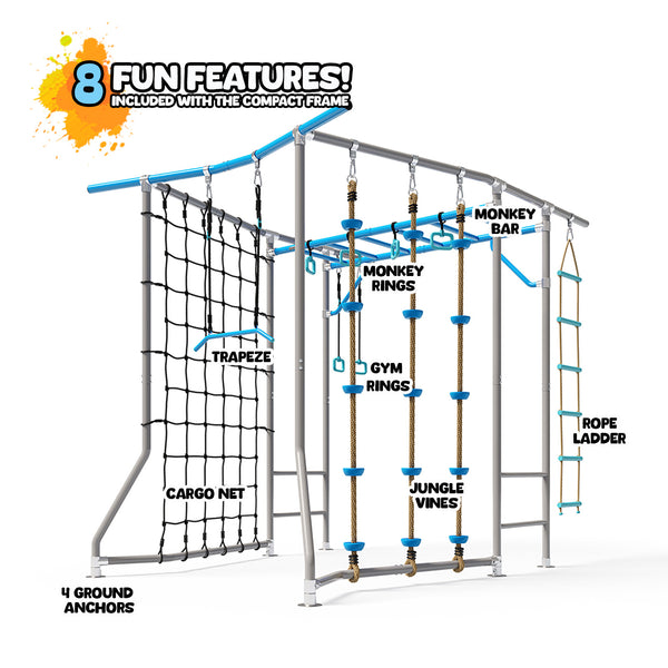 The Compact Monkey Bars | Climbing Frame For Small Backyards | Growplay ...