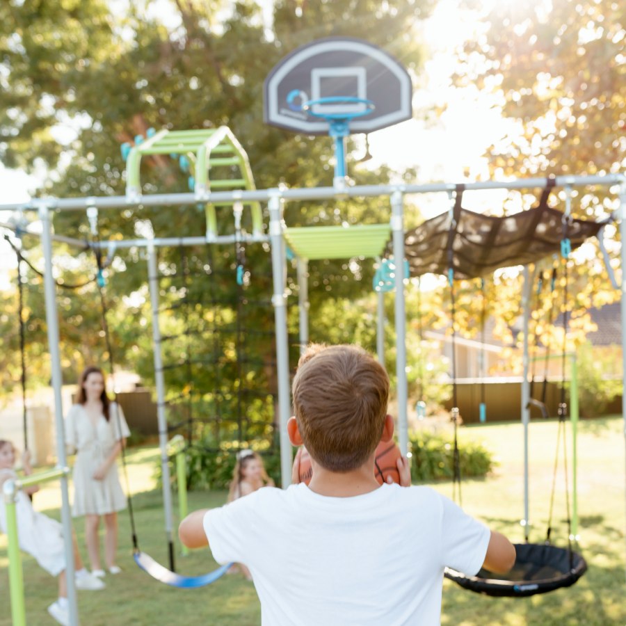 Basketball Hoop for Monkey Bars | Monkey Bar Basketball Hoop Set ...